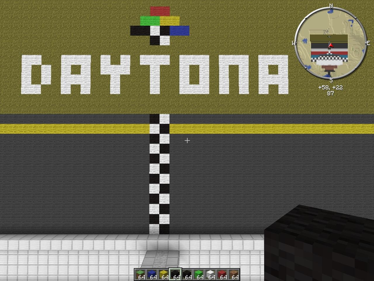Daytona International speedway Minecraft Map