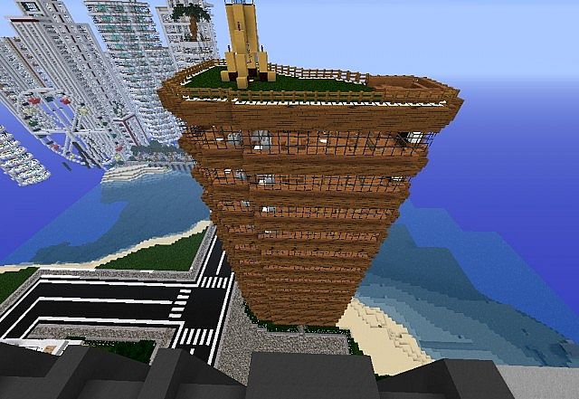 Eguzkia - A Modern Sky Scraper By EMS49 Minecraft Map