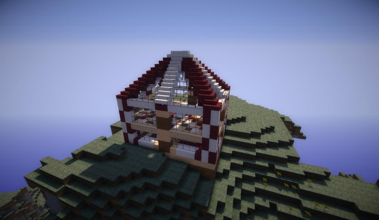 Mountain side house Minecraft Map