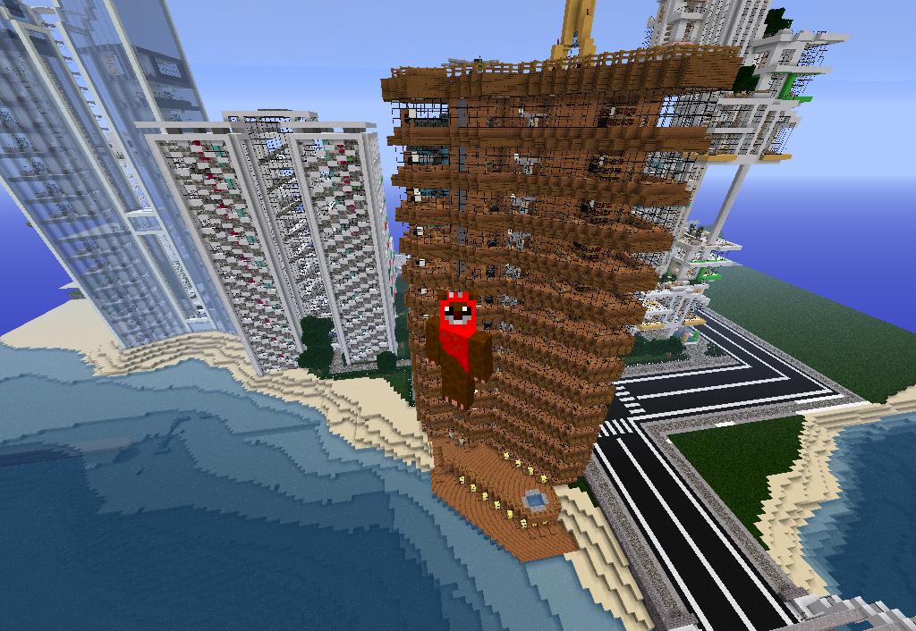 Eguzkia - A Modern Sky Scraper By EMS49 Minecraft Map