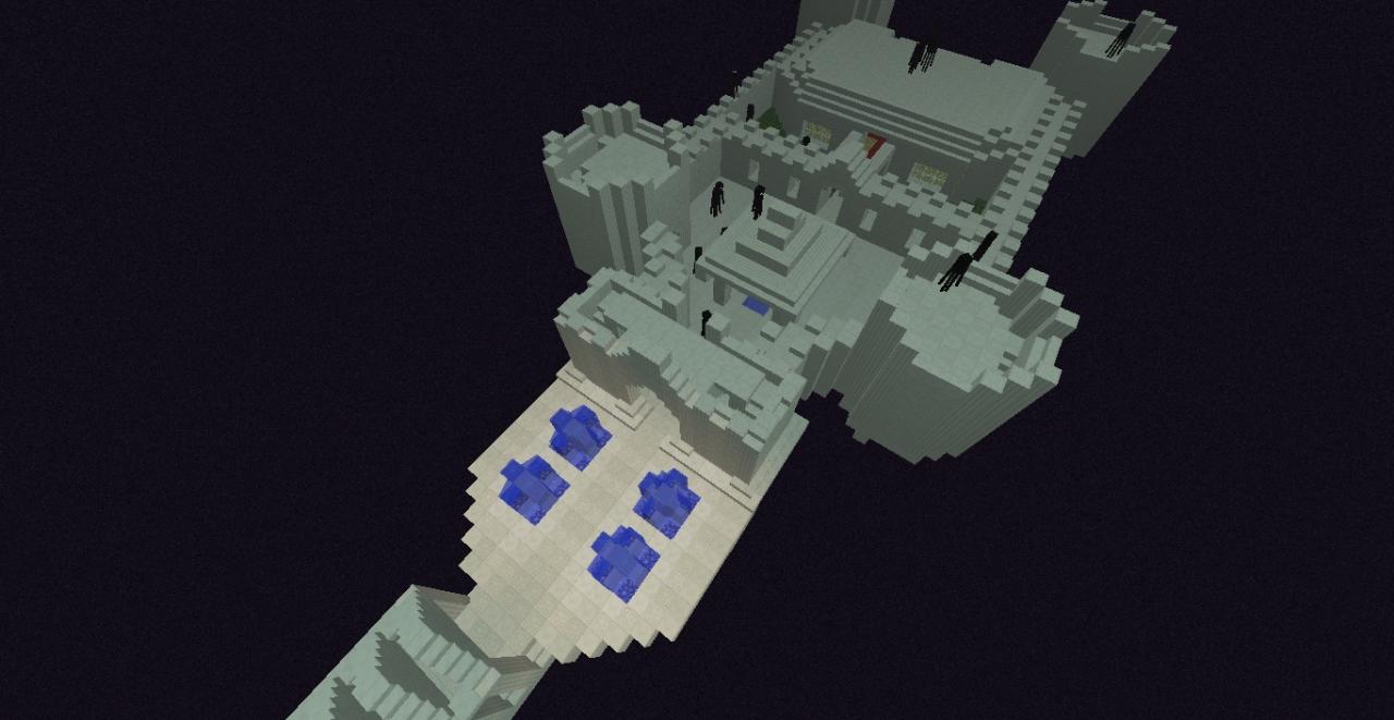 Quartz temple/castle Minecraft Map