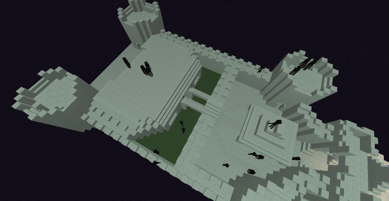 Quartz temple/castle Minecraft Map