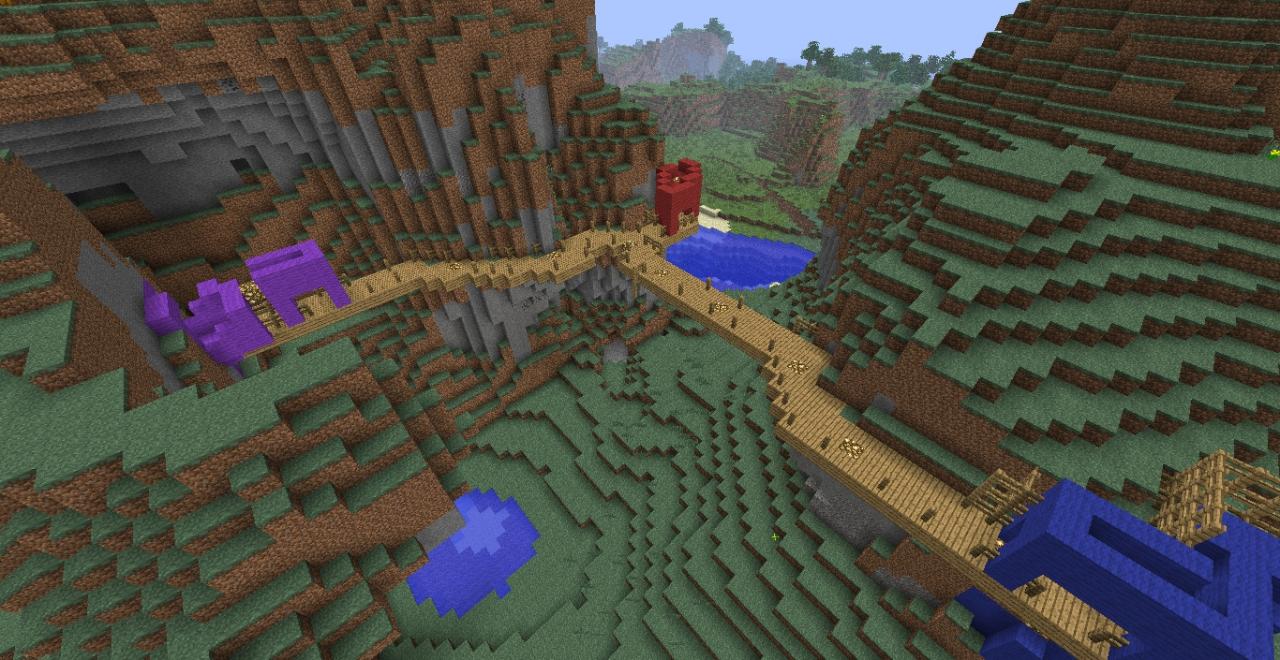 hillside bases Minecraft Map