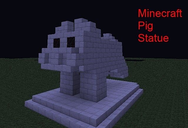 Pig Statue Minecraft Map