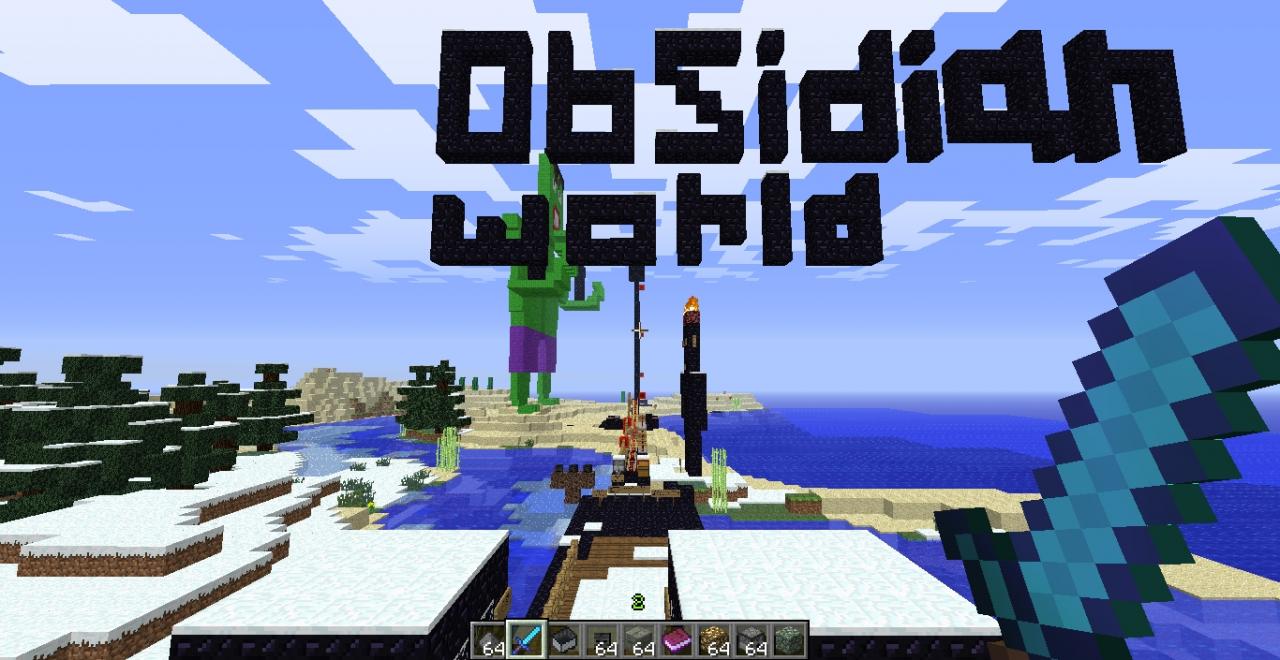Obsidian World: The Wither Coaster Minecraft Map
