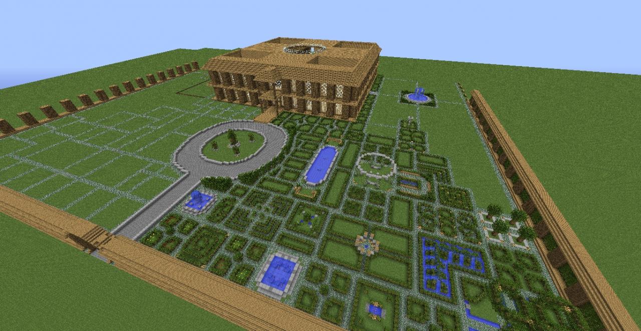 Large Wooden Mansion Minecraft Map