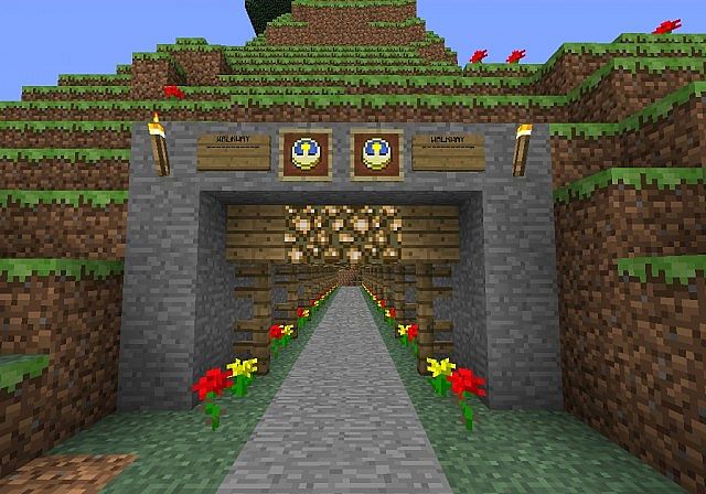 Mountain Tunnel Minecraft Map