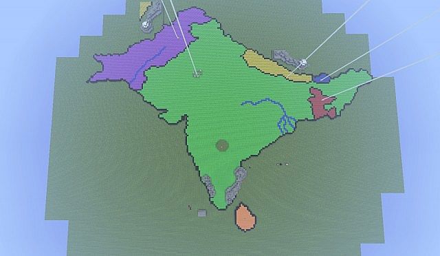 Indian Subcontinent Minecraft Map
