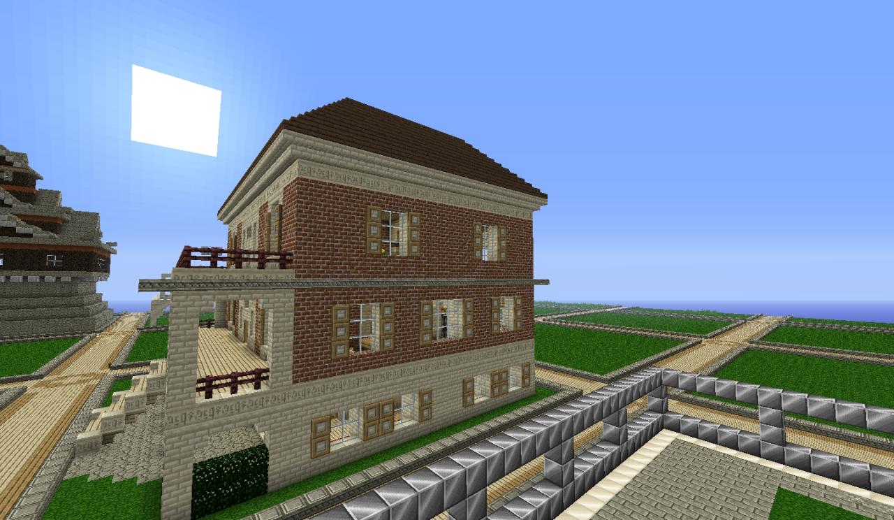 Red Multi-Story Home - Trial Build Minecraft Map