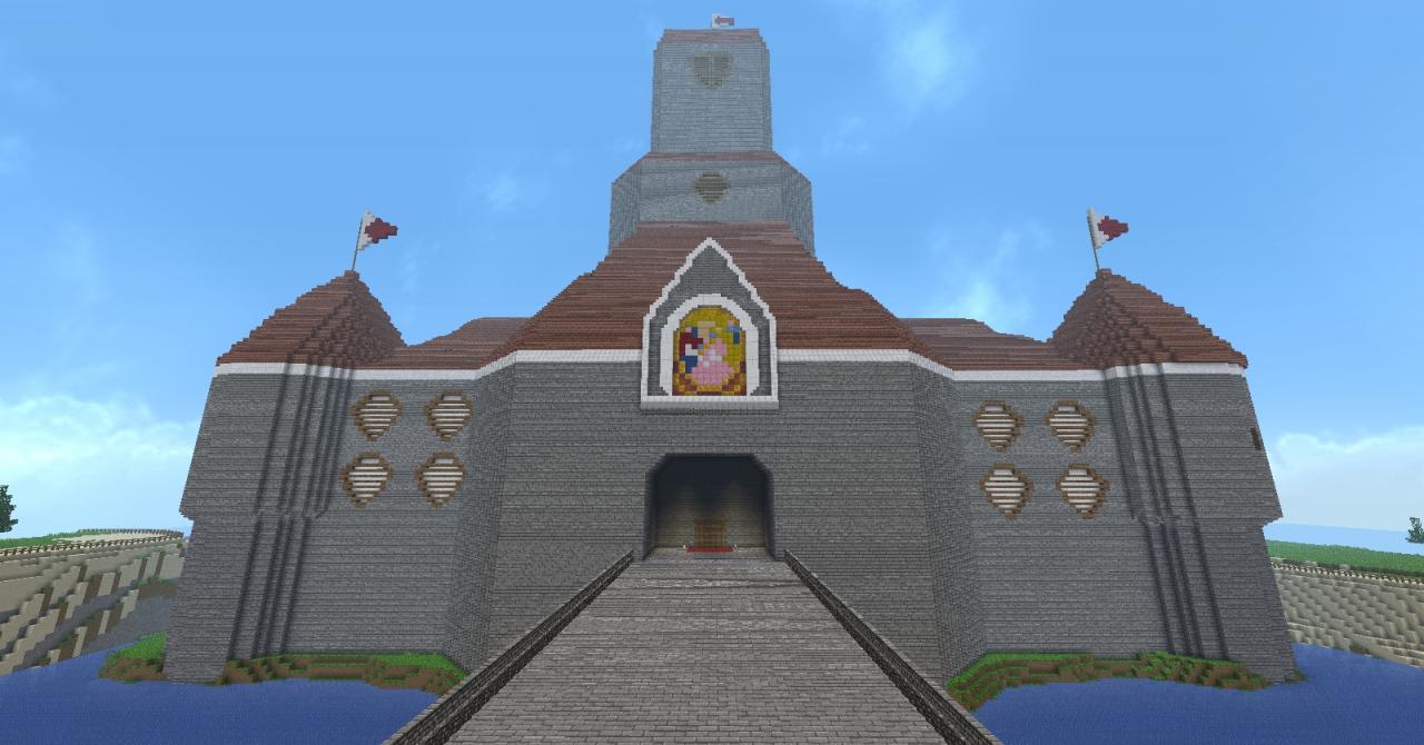 Princess Peach's Castle (Super Mario 64) Minecraft Map