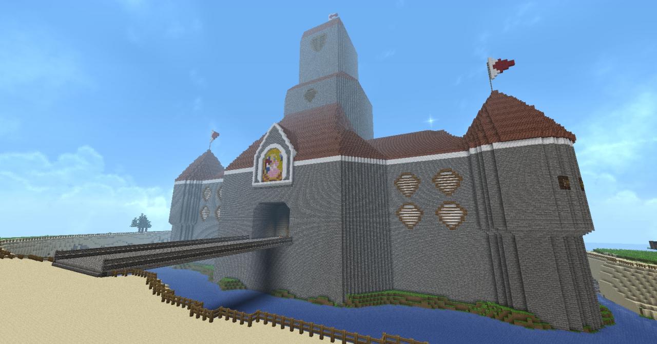 Princess Peach's Castle (Super Mario 64) Minecraft Map