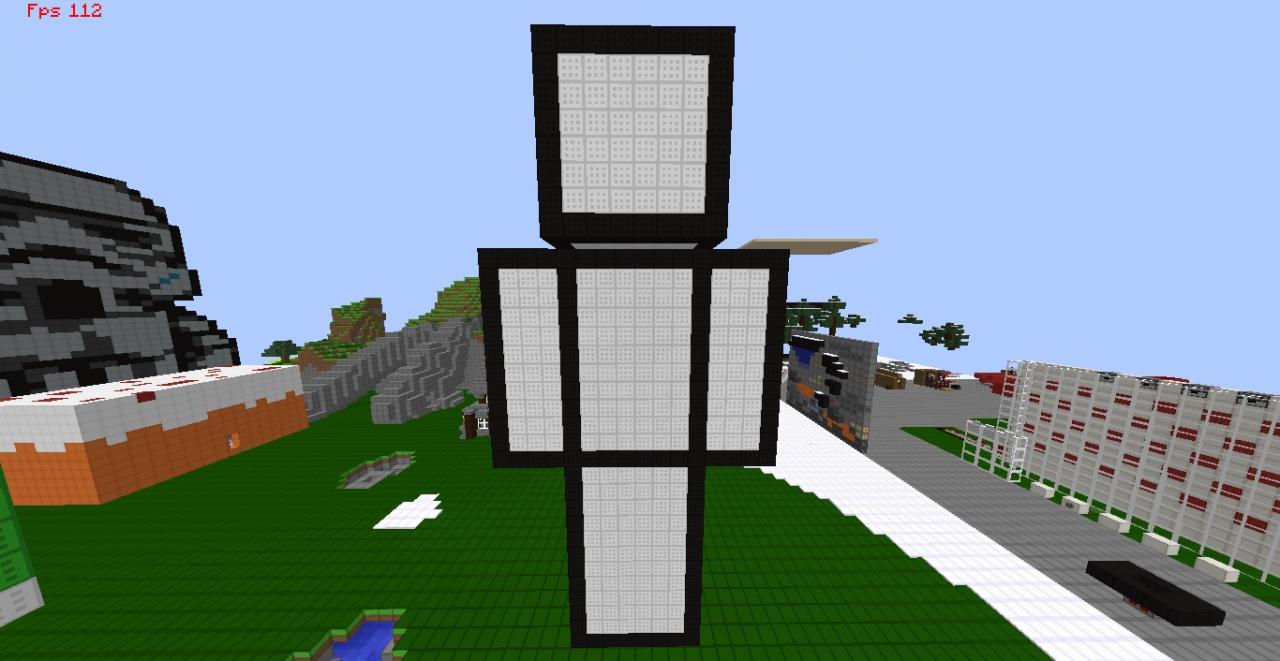 Statue Template! Default size. Minecraft Map