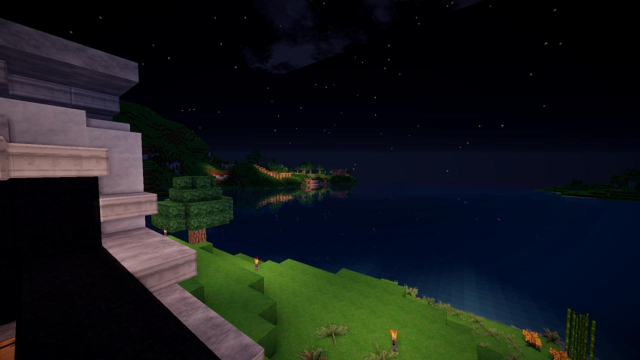 Modern Survival Island Base - PMC Server Minecraft Map