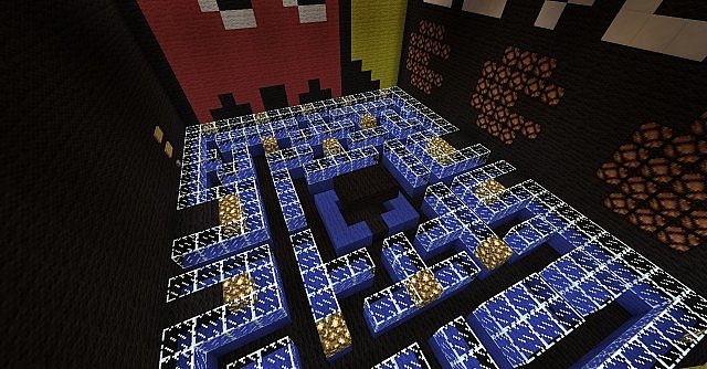 Playable Pacman Minecraft Map