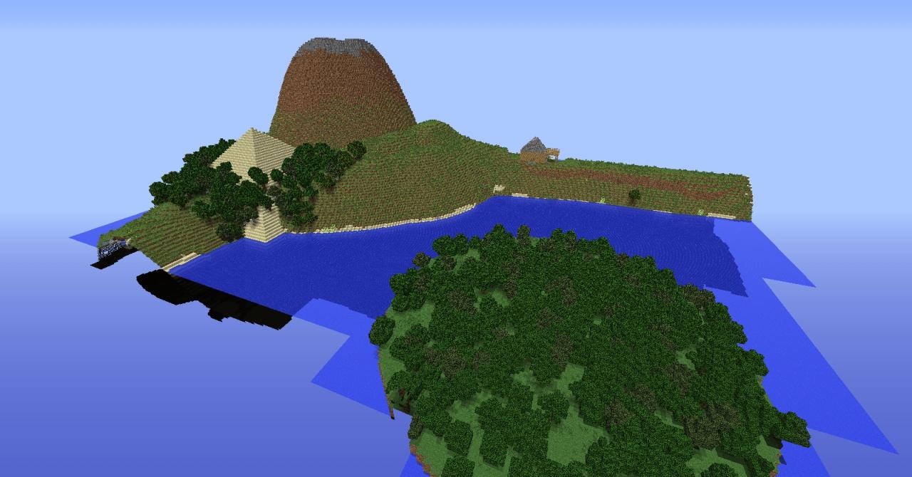 4 Corners Island Survival! Minecraft Map