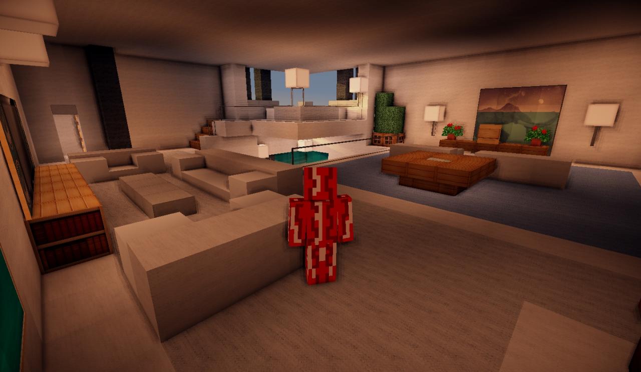 Modern Water Outlook House Minecraft Map