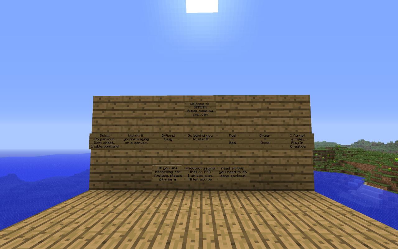 SPRINT! Minecraft Map