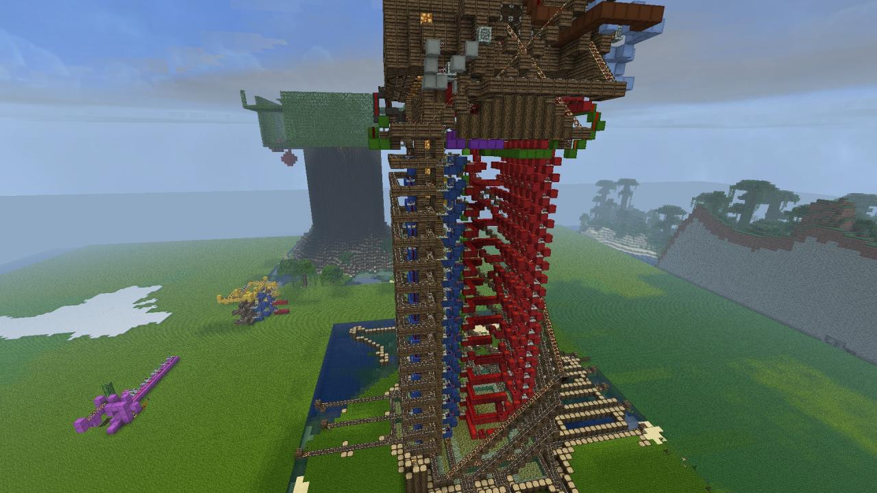 Vertical Minecart Station Minecraft Map