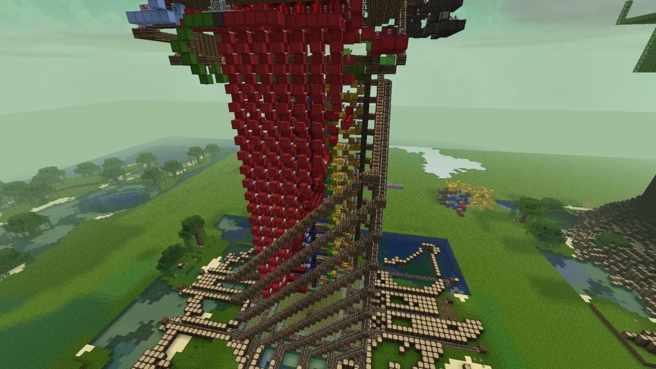 Vertical Minecart Station Minecraft Map