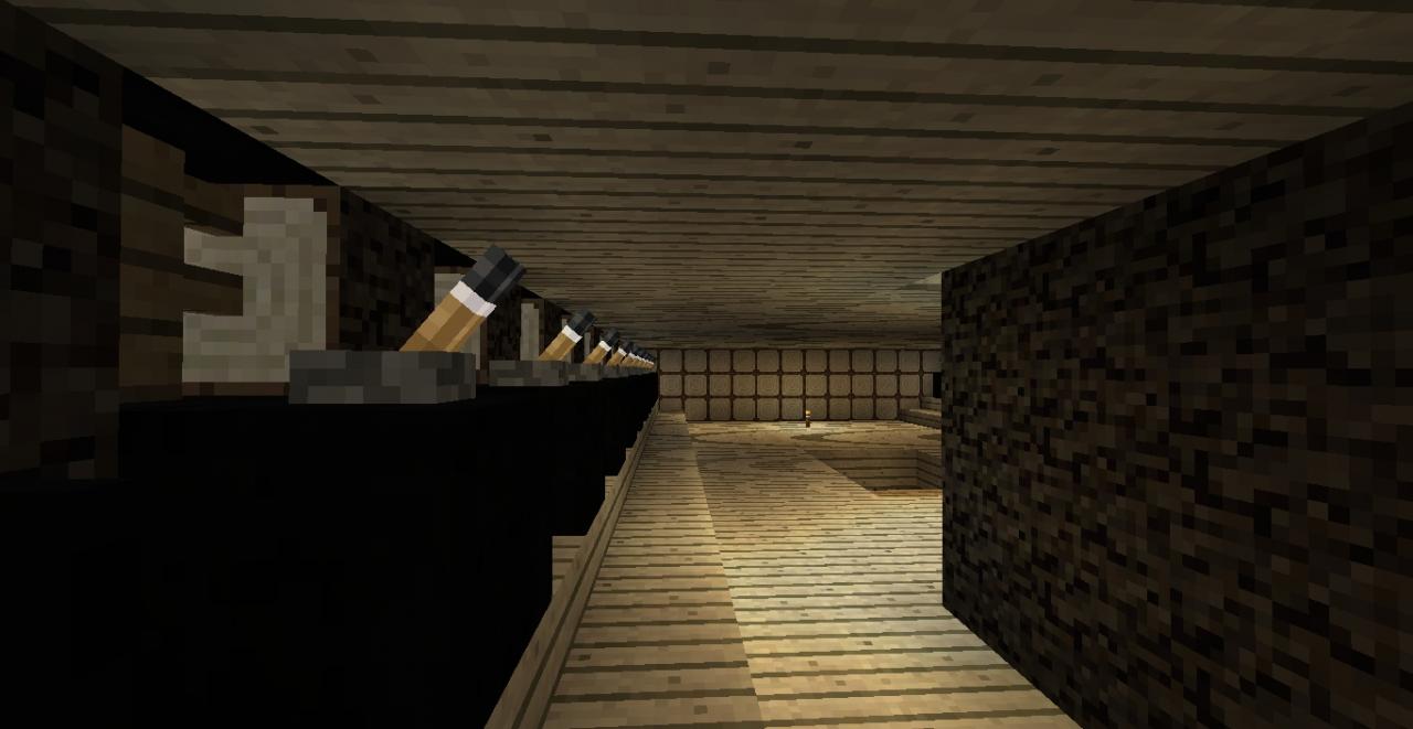 Huge Black and White Boat Minecraft Map