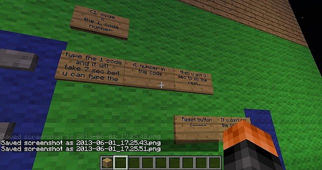 Redstone room: Challenging button Lock code Minecraft Map