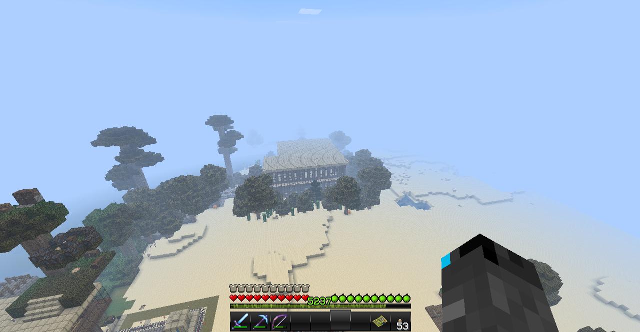 Desert/Jungle beach Houses and Village Minecraft Map