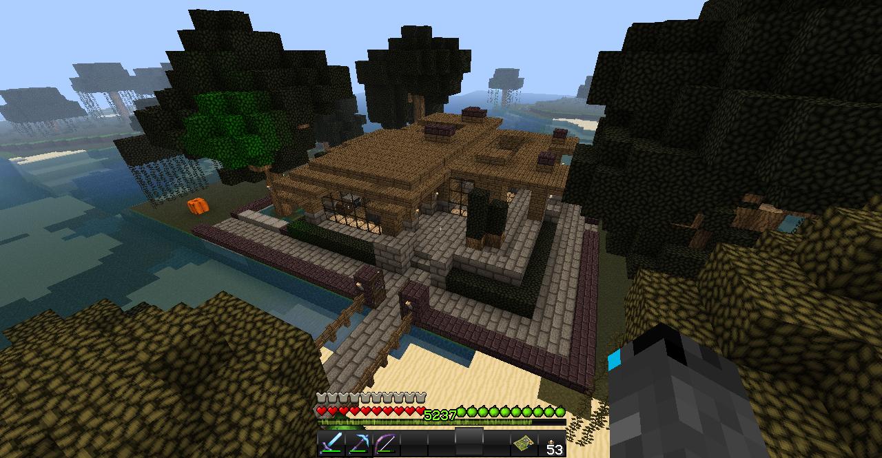 Desert/Jungle beach Houses and Village Minecraft Map