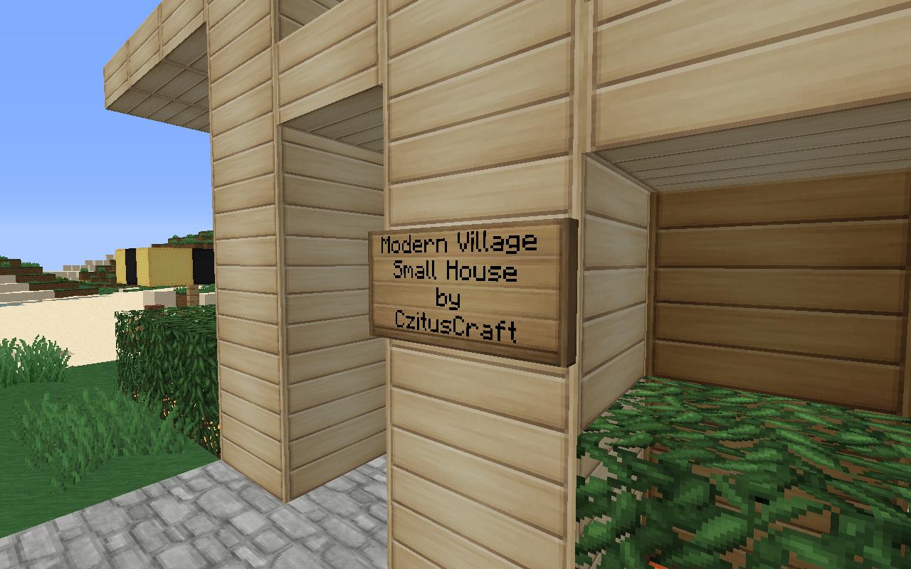 Modern Village Small House Minecraft Map