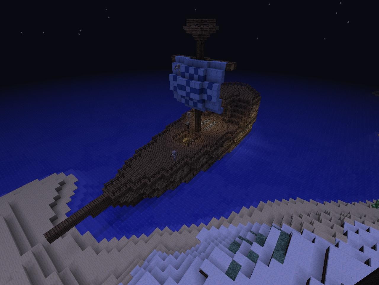 First attempt at a ship Minecraft Map