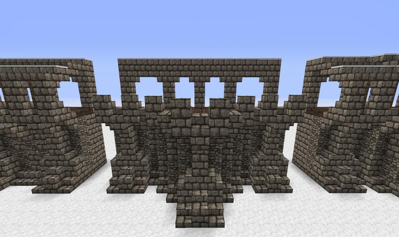 Gothic/Medieval Walls Minecraft Map