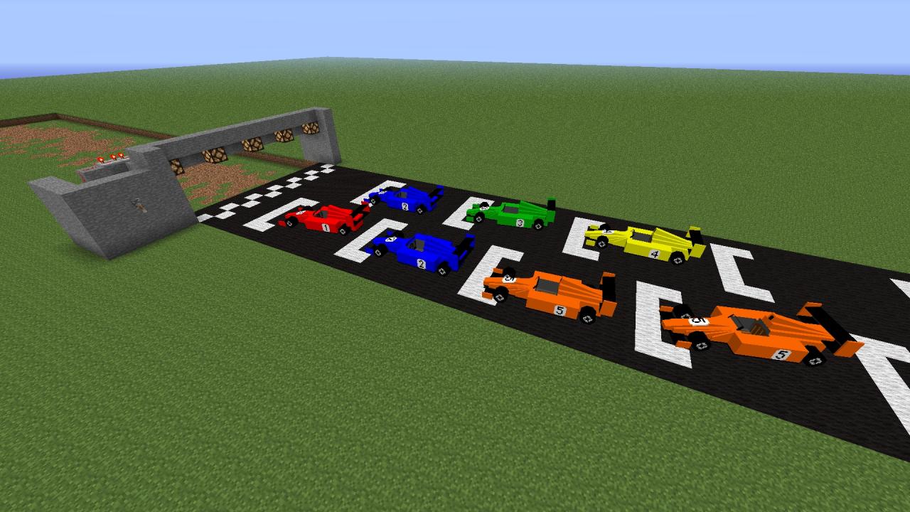 Formula 1 Track & Buildings Minecraft Map
