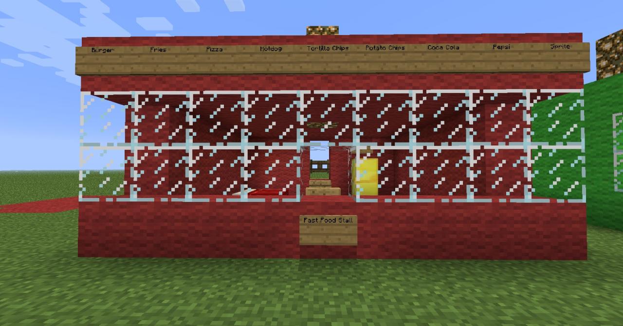 Food Stalls Minecraft Map