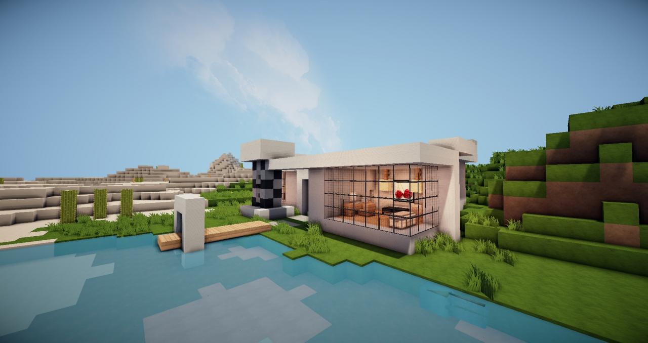 Simple Modern Villa Minecraft Map