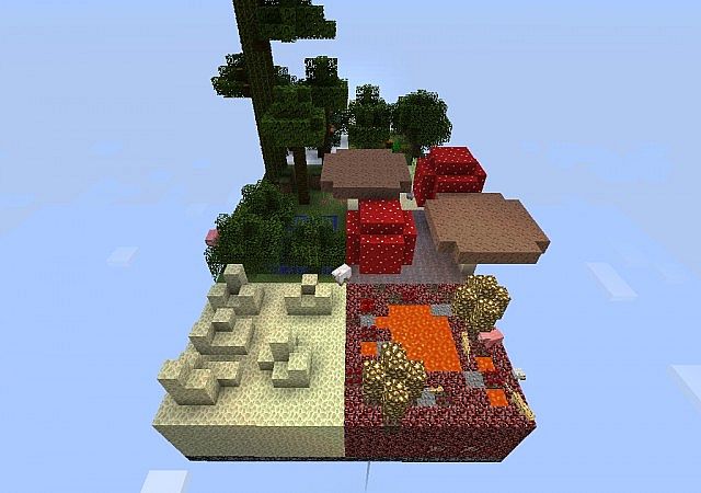 multi biome survival Minecraft Map