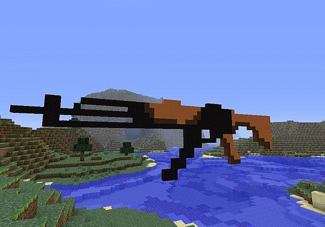AK-47 Pixel Minecraft Map