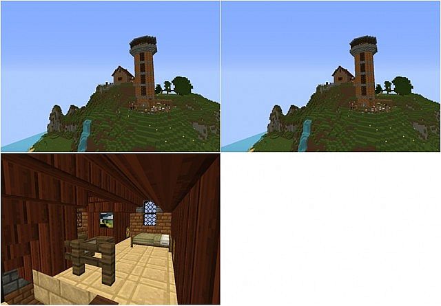 House on top of a mountain Minecraft Map