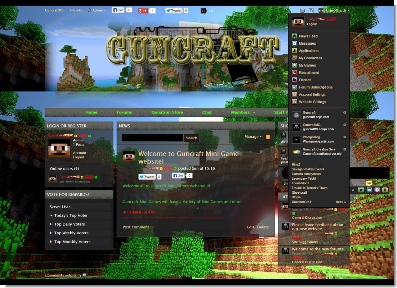 Guncraft Mini Games! Minecraft Server