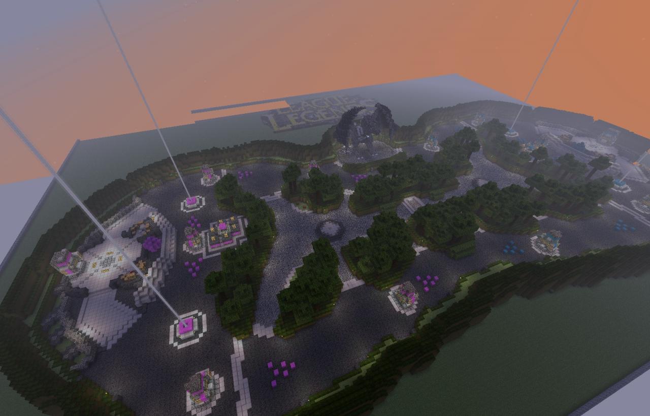 MOBA: League of Legends "Twisted Treeline" [AntoS] Minecraft Map