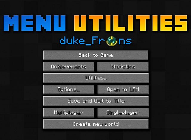 Menu Utilities || Instantly change from SP to MP [Continueing ...