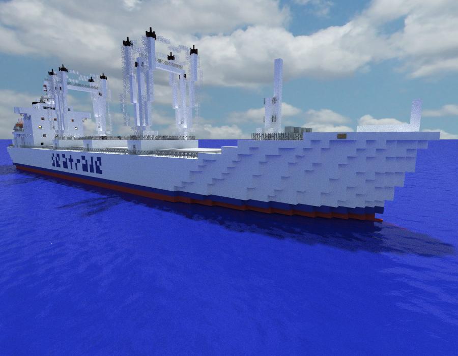 Ming Feng (1:1 scale reefer ship) Minecraft Map