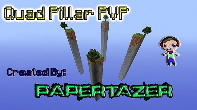 Quad Pillar PVP [4 players] Minecraft Map