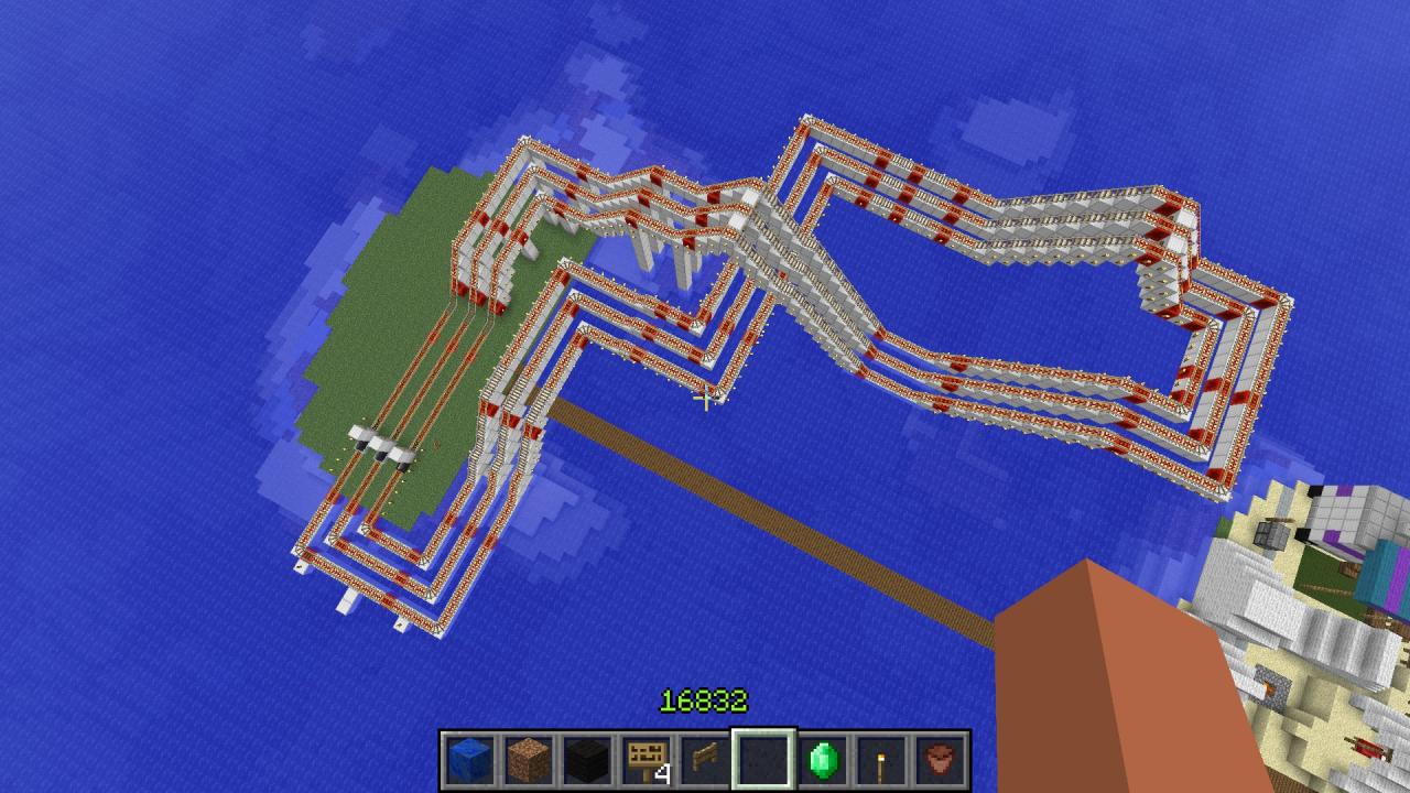 roller coaster Minecraft Map