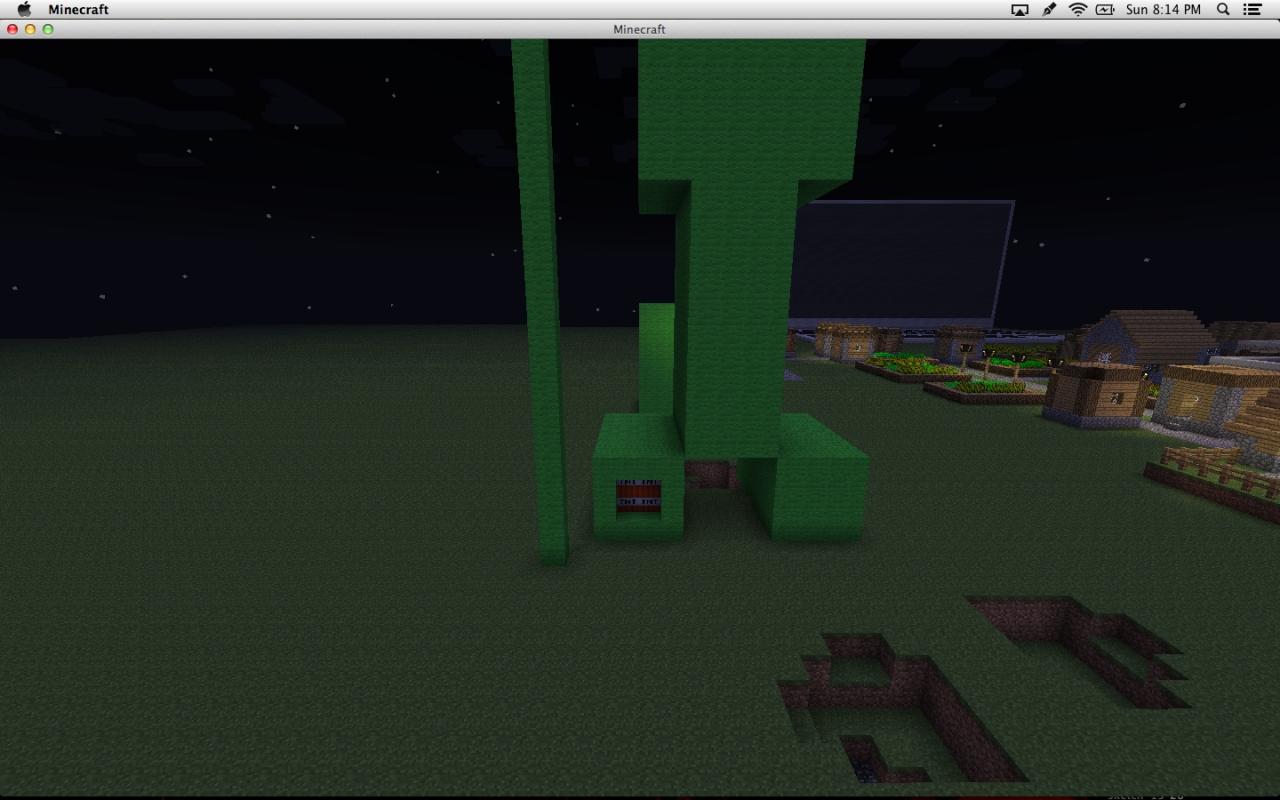 simple creeper Minecraft Map