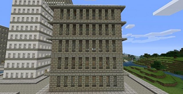 Stone Brick City Building Minecraft Map