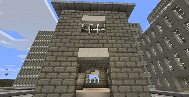 Stone Building With Loft Minecraft Map
