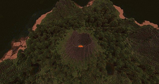 Small Tropical, Volcano, Survival Island ! Minecraft Map
