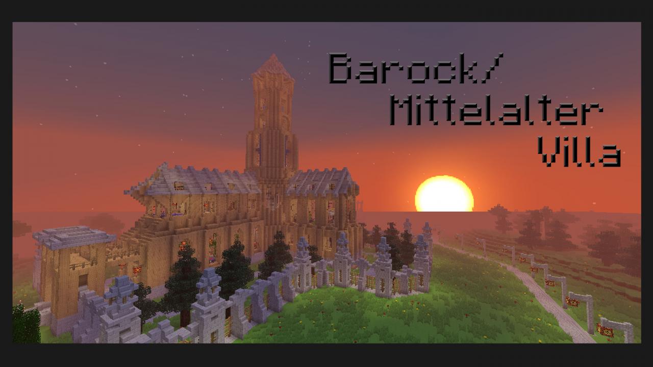Medieval Baroque villa Minecraft Map