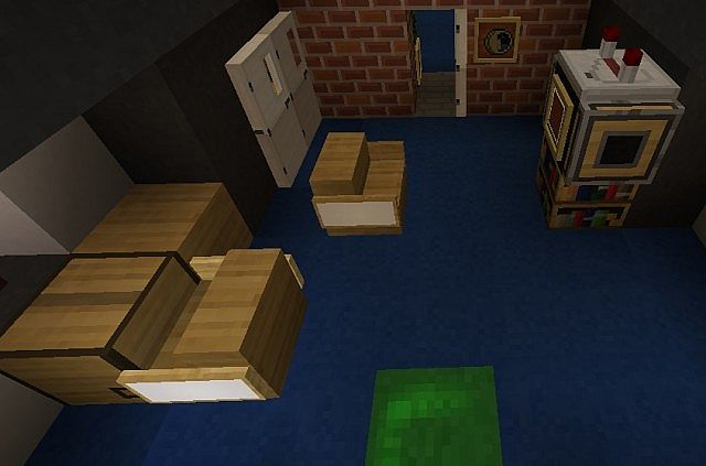 Modern Brick home ( Fully furnish ) Minecraft Map