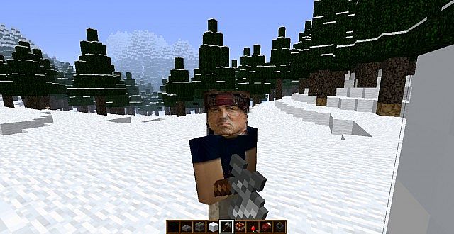 John Rambo was found in minecraft