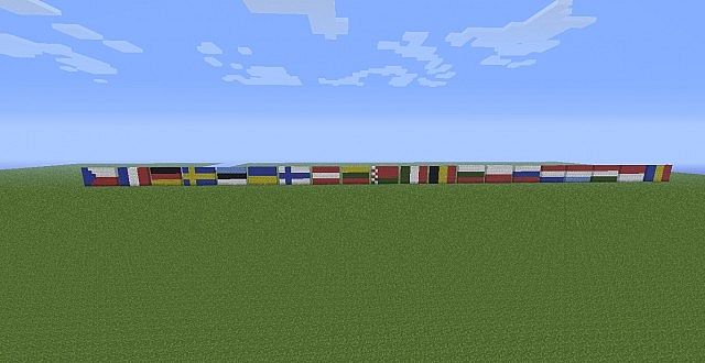 European Flags Minecraft Map